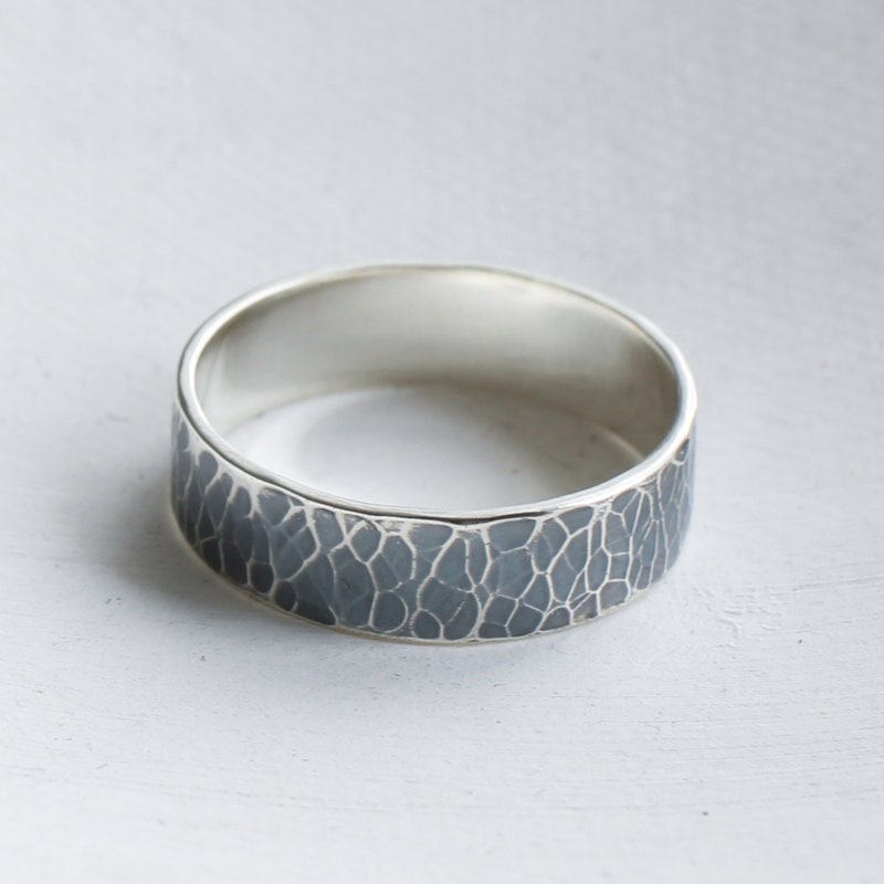 Mens Oxidized Ring - Etsy