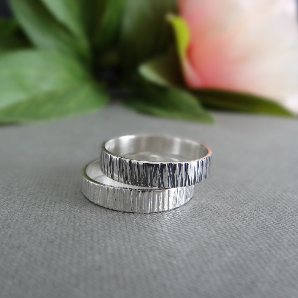 Hammered silver ring Unisex ring sterling silver custom made | Etsy