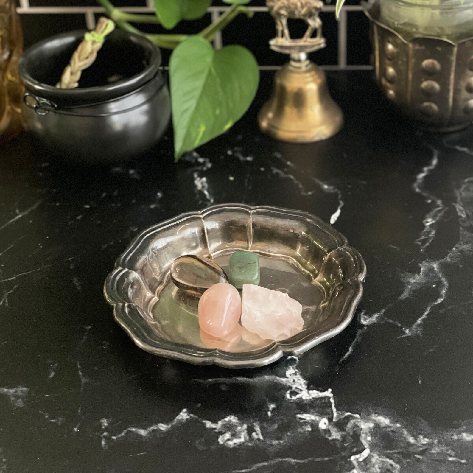 Vintage Scallop Edge Altar Tray,silver Plated Vintage Witch Tool,metal ...
