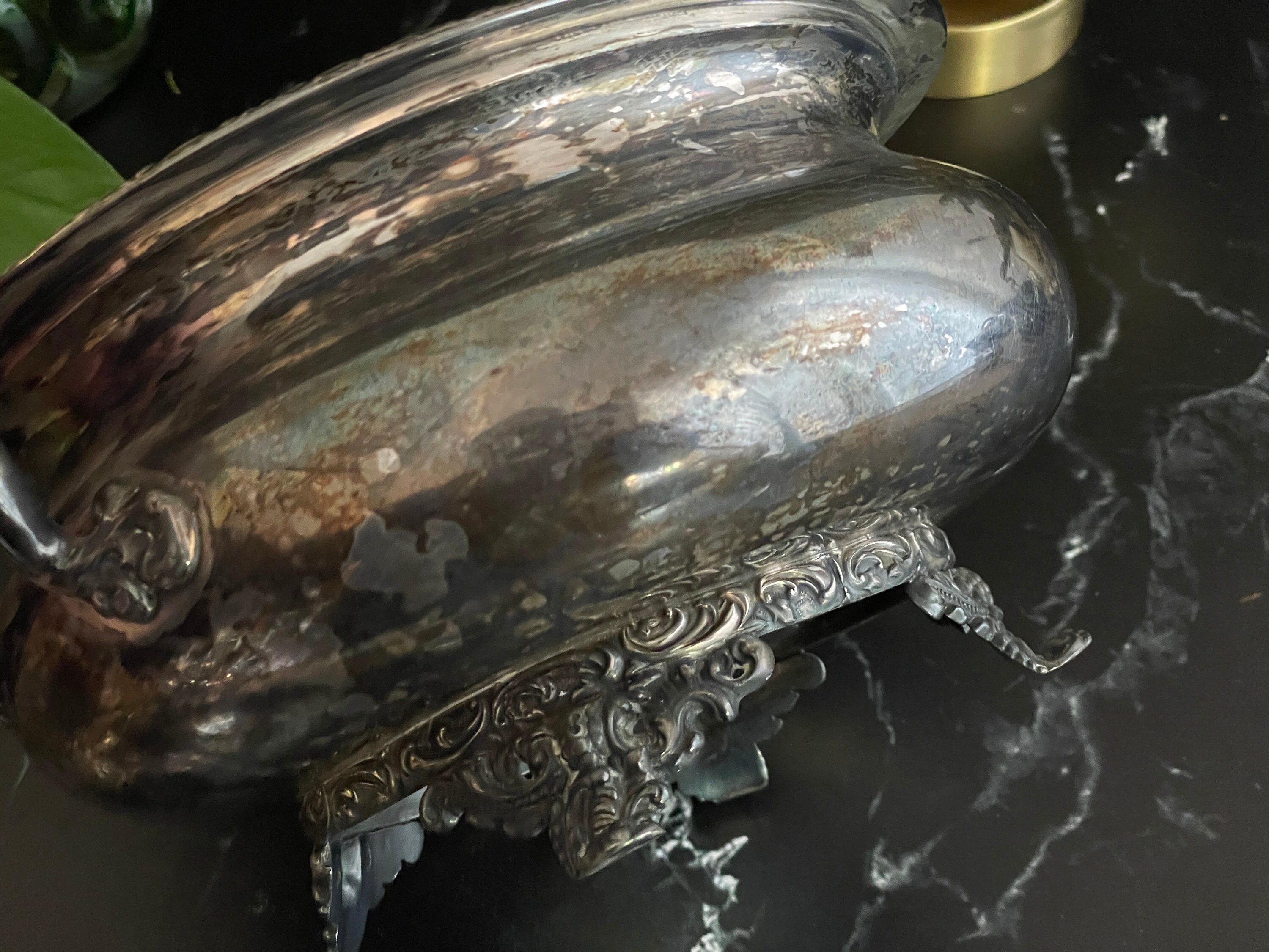 Vintage Footed Metal Cauldron, Ritual Dish, Altar Offering Tray, Large ...