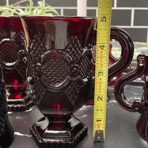Avon Cape Cod Ruby Red Glass Mugs, Ritual Cups,vampire Glass, Creepmas ...