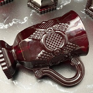 Avon Cape Cod Ruby Red Glass Mugs, Ritual Cups,vampire Glass, Creepmas ...