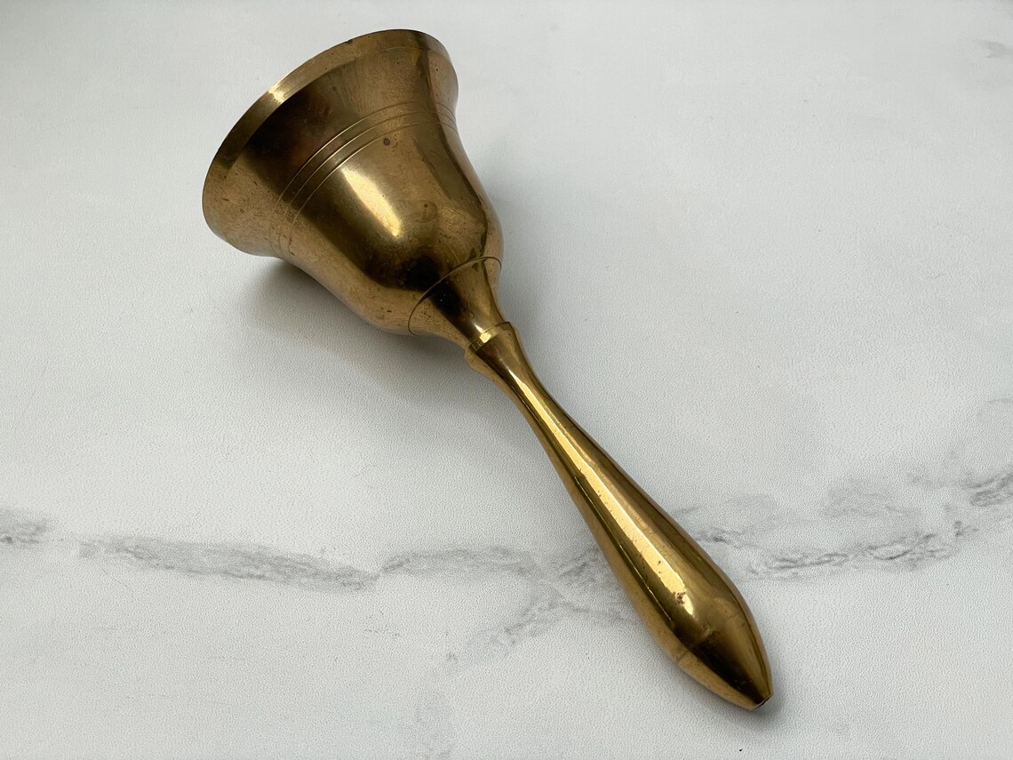 Brass Altar Bell, Cleansing Bell, 6 Inch Bell - Etsy