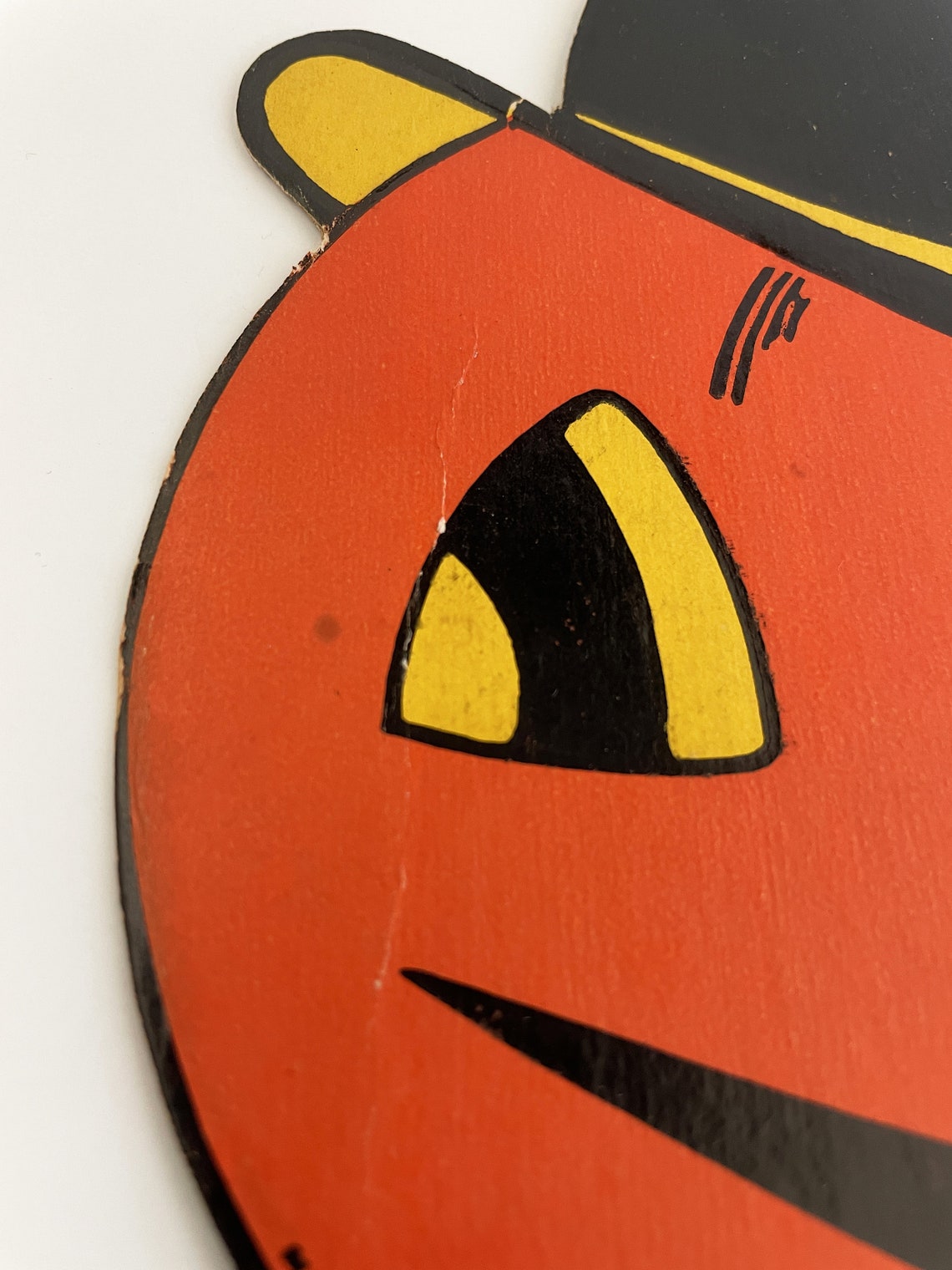 Vintage Halloween Beistle Luhrs Pumpkin With Bowler & Corncob - Etsy