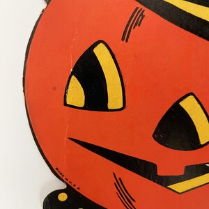 Vintage Halloween Beistle Luhrs Pumpkin With Bowler & Corncob Pipe ...