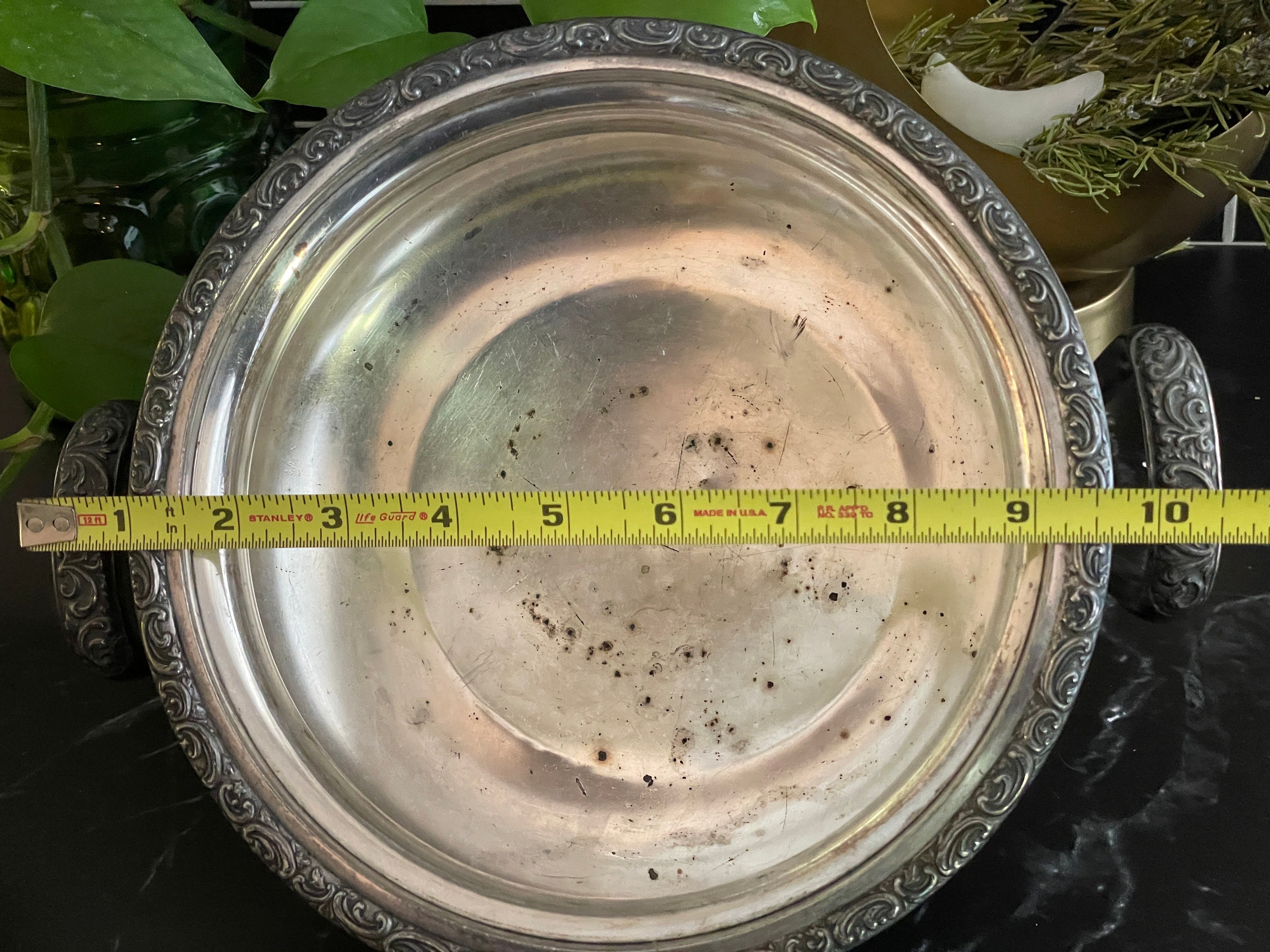 Vintage Footed Metal Cauldron, Ritual Dish, Altar Offering Tray, Large ...