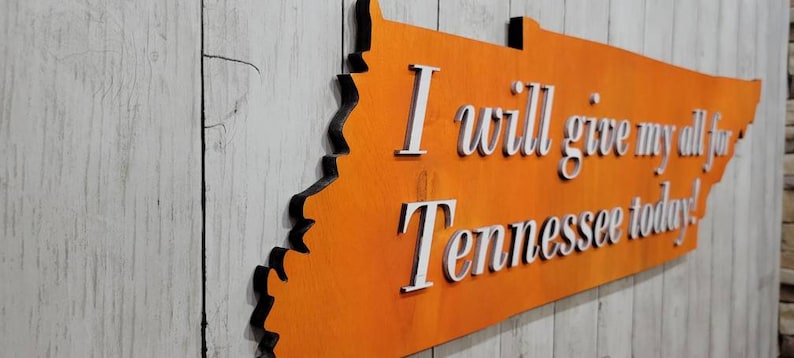 University of Tennessee Wood Sign UT Vols UT Football Sign | Etsy