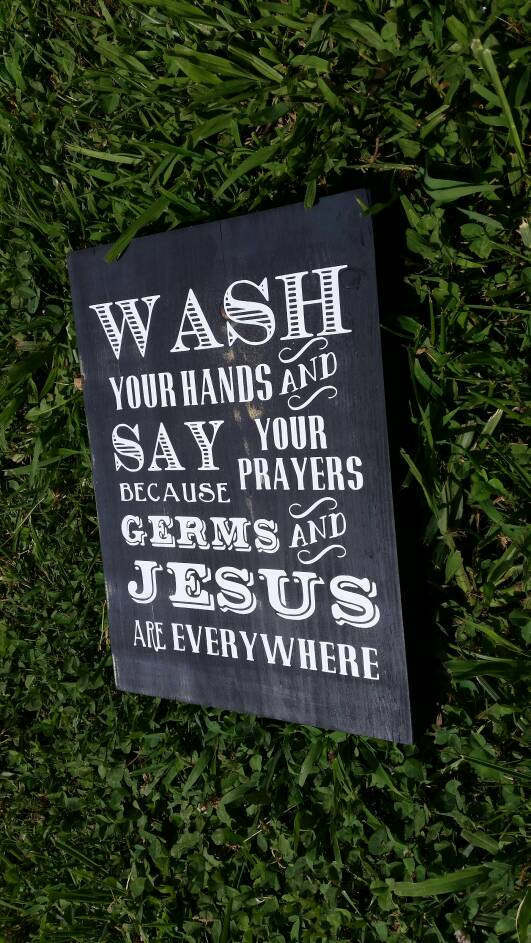 Wash Your Hands Wood Sign Bathroom Sign Reclaimed Wood Wash - Etsy Canada