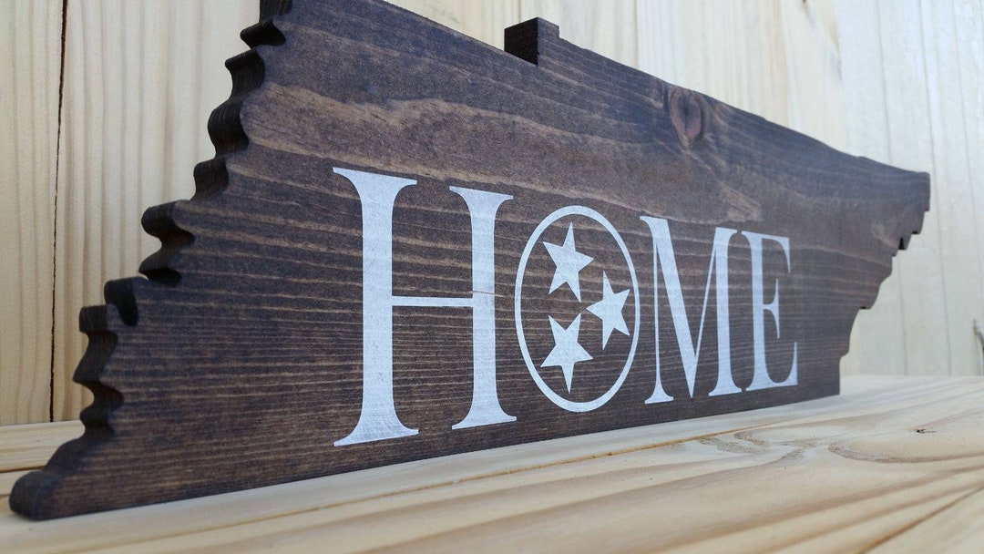 Handmade Tennessee Wood Sign: State Flag Home Decor - Etsy