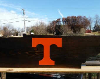 Wood Signs Tennessee Sign Tennessee State Flag University | Etsy