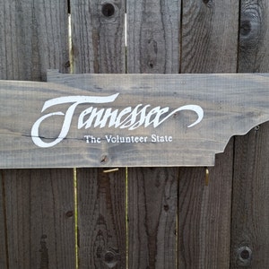 Tennessee Nursery Sign, Tennessee Wood Cutout, Tennessee Sign ...