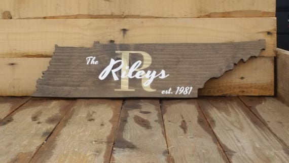 State Cutout Wood State Outline Wooden State Sign All 50 States State ...