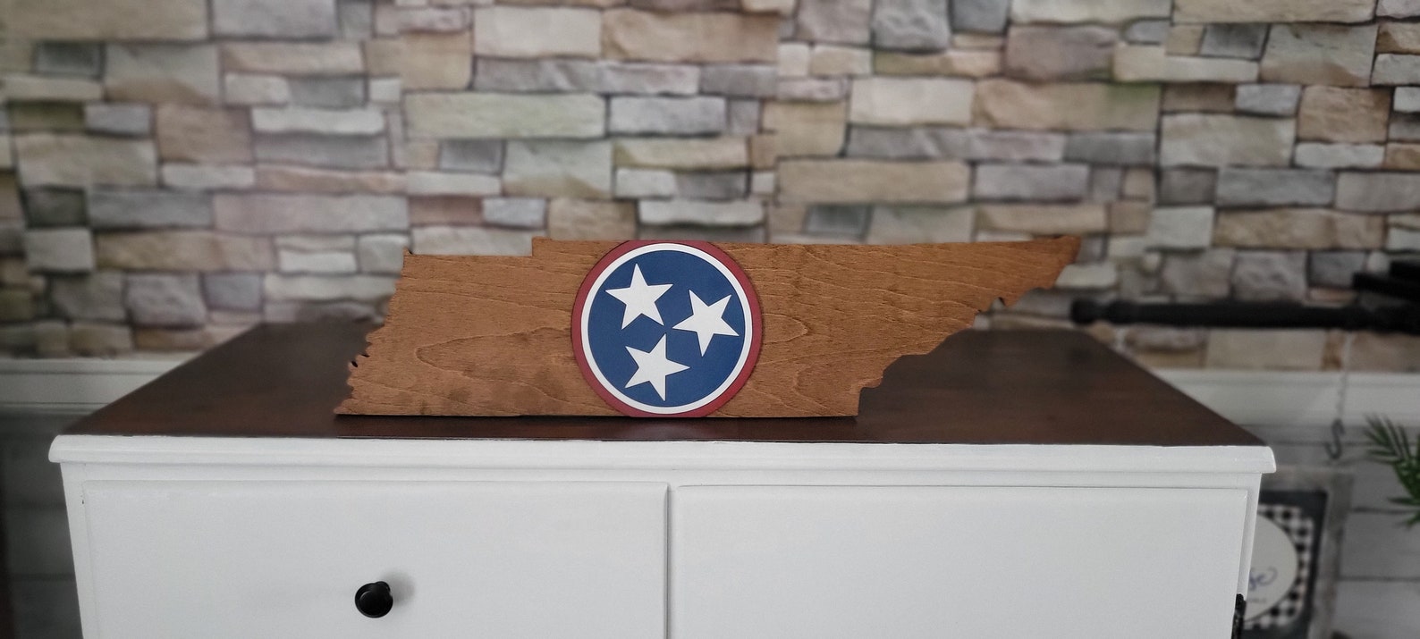 Handmade Tennessee Flag Wood Sign: TN Home Decor - Etsy