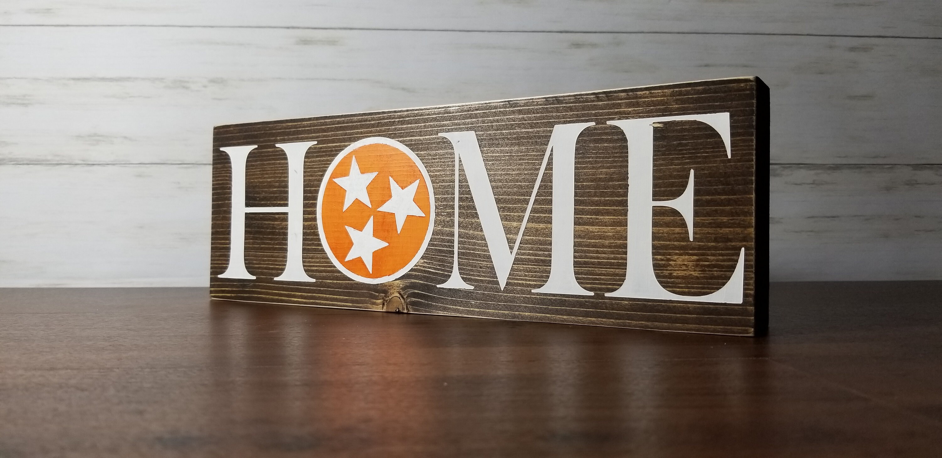 Tennessee Home Sign With Orange and White Tristar, Home of the Toppers ...