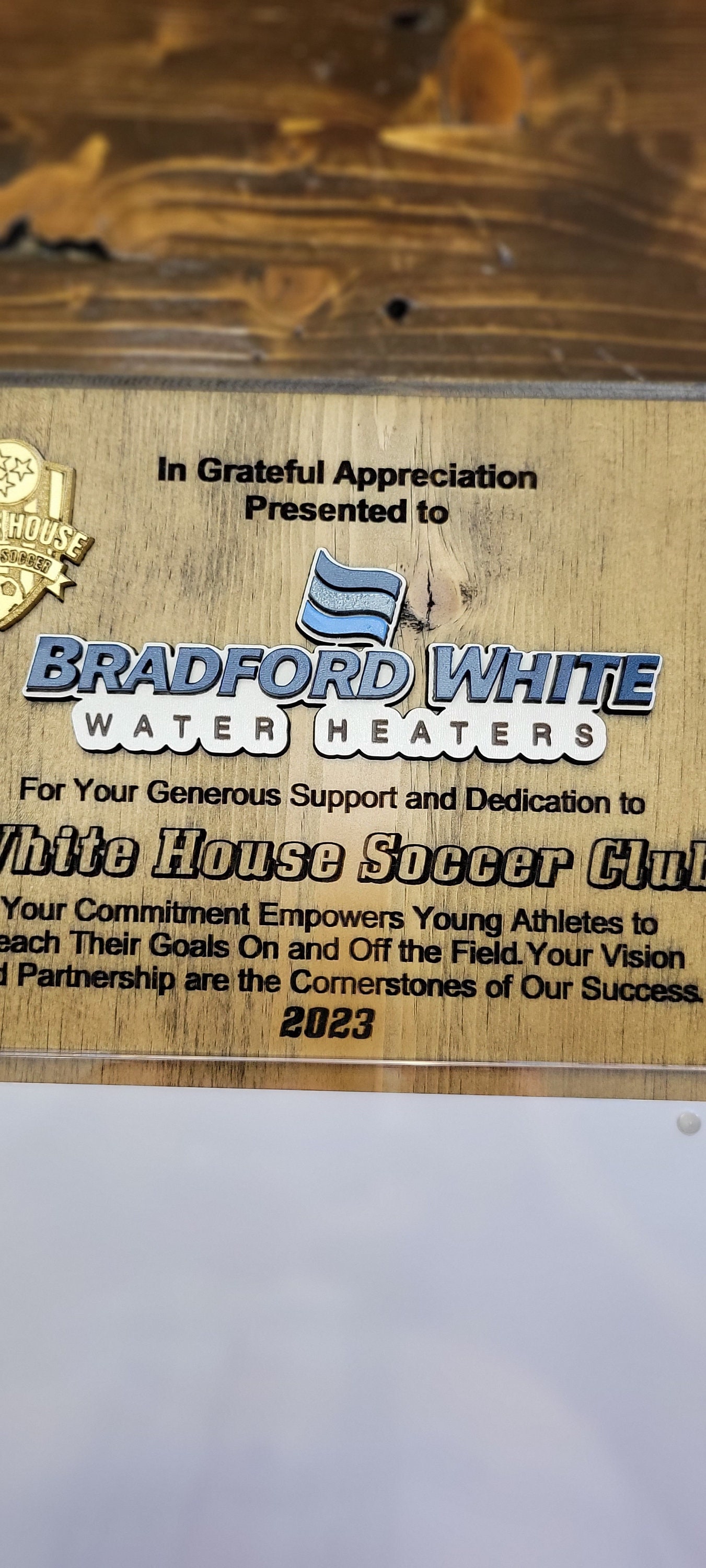 Custom Sports Sponsor Appreciation Plaque - Etsy