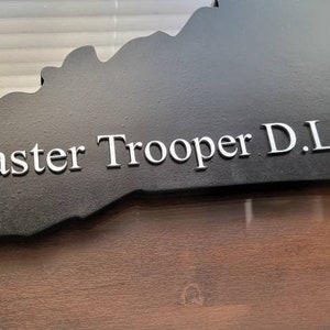Personalized North Carolina Highway Patrol Sign, NC Cutout, NC State ...