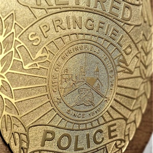 Custom Engraved Police or Fire Department Badge for All States and ...
