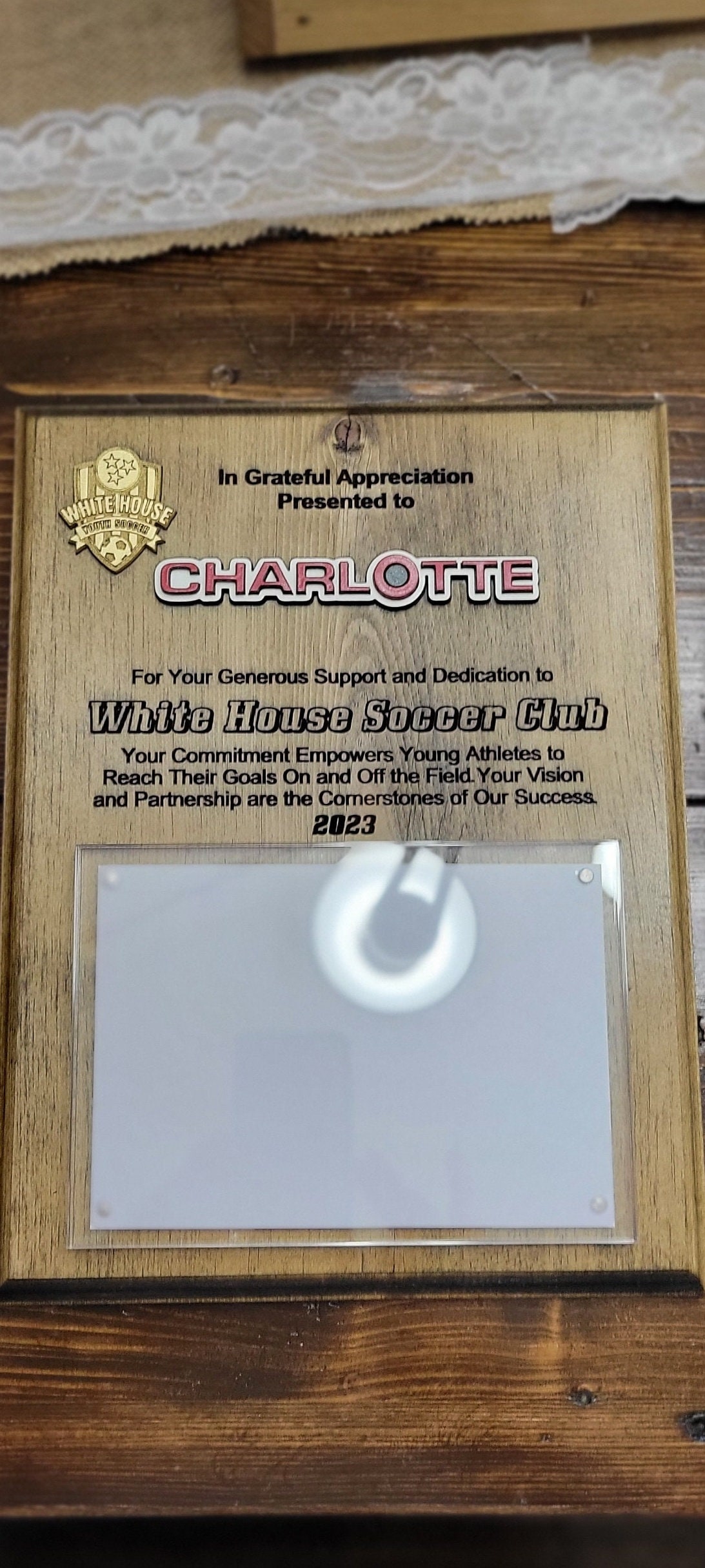 Custom Sports Sponsor Appreciation Plaque - Etsy