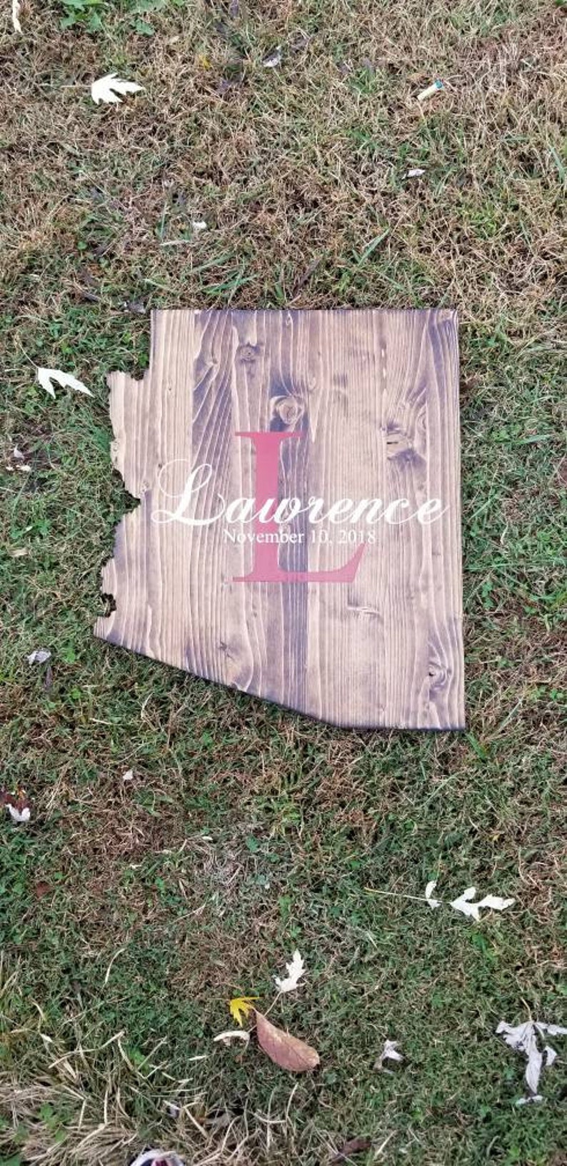 Arizona Wood State Outline Wooden State Sign State Cutout | Etsy