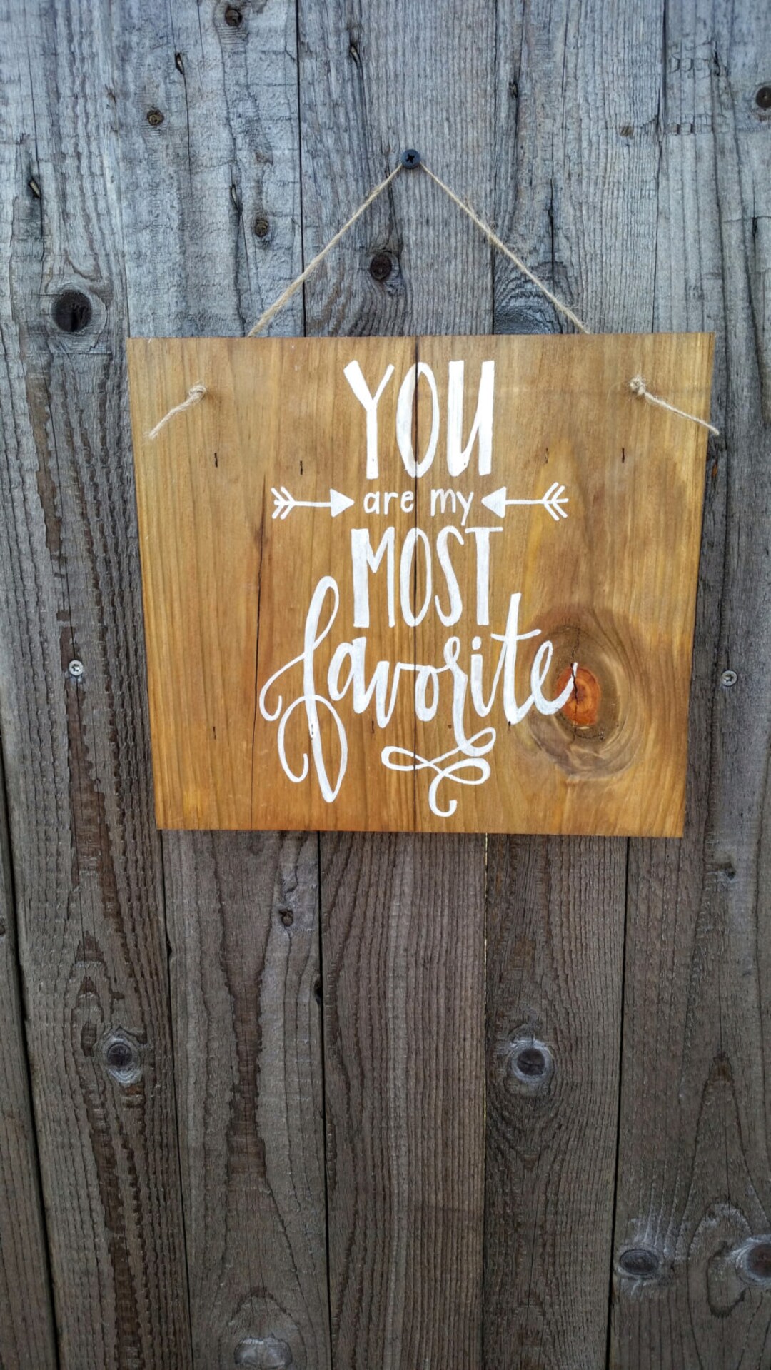 Wood Sign, You Are My Most Favorite Wall Decor, Nursery Wall Hanging ...