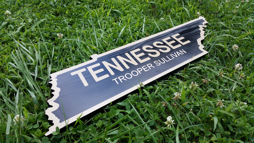 Handmade Tennessee State Trooper Sign: TN Home Decor - Etsy