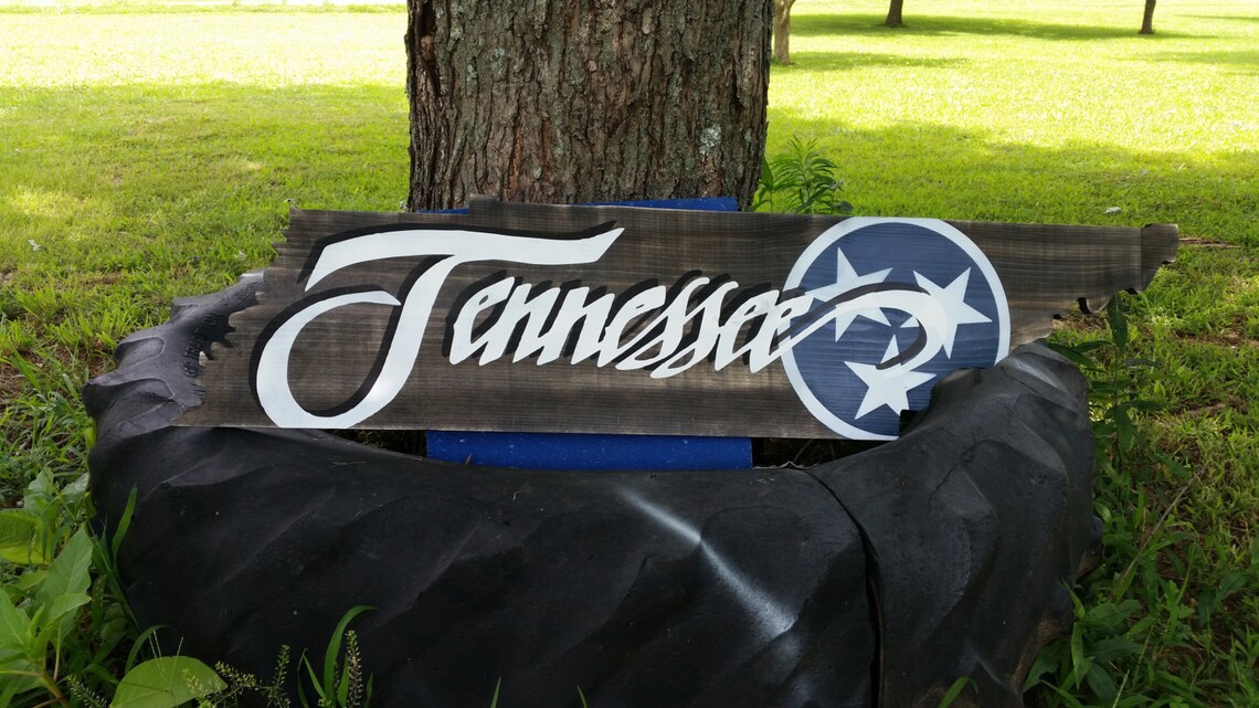 Nashville Sign Tennessee Sign Tennessee State Flag | Etsy
