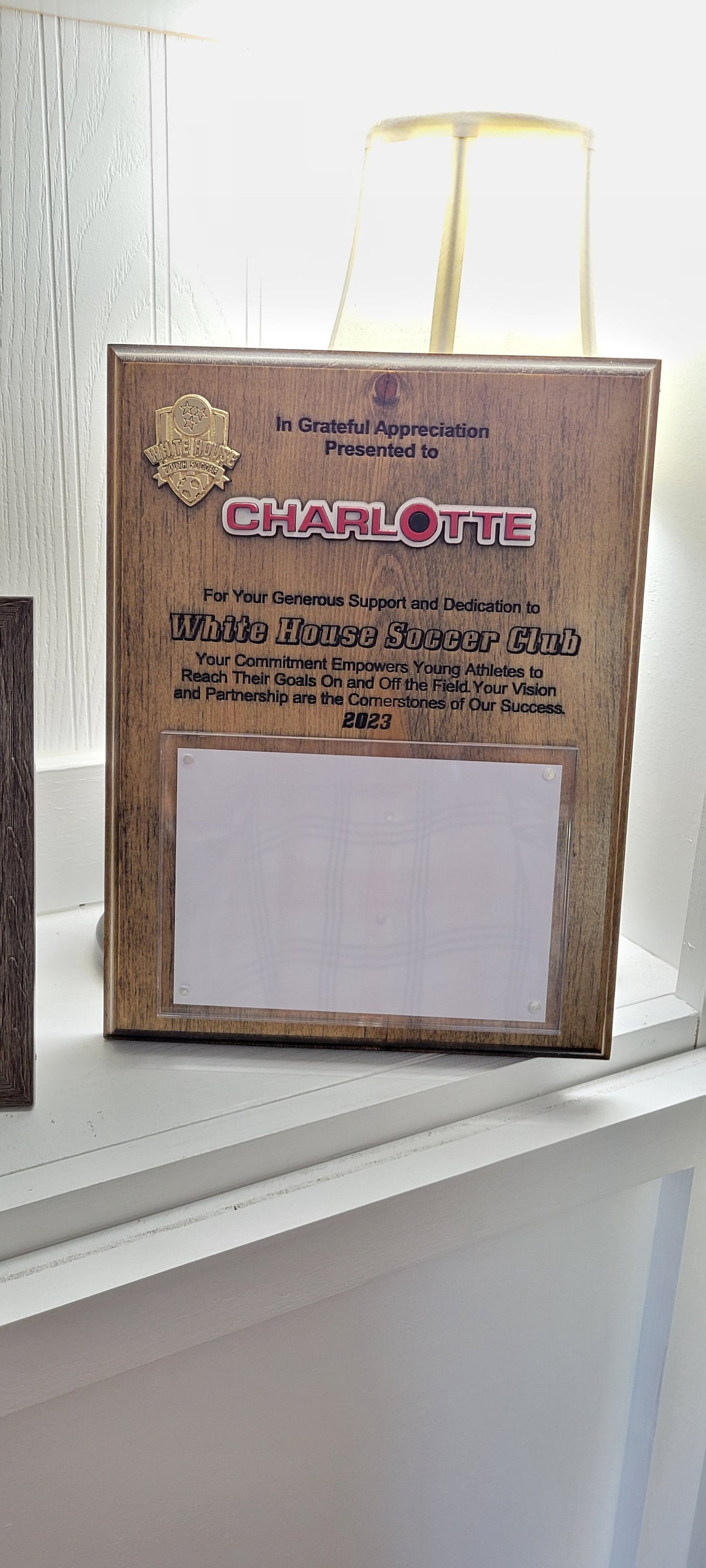 Custom Sports Sponsor Appreciation Plaque - Etsy
