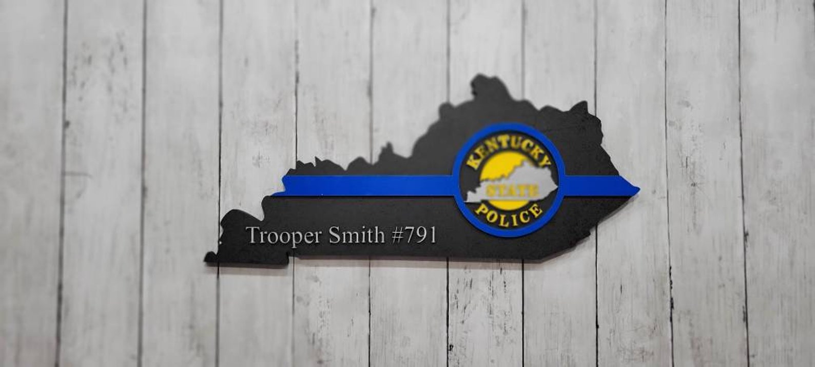 Personalized Kentucky State Police Sign KY Cutout KY State - Etsy