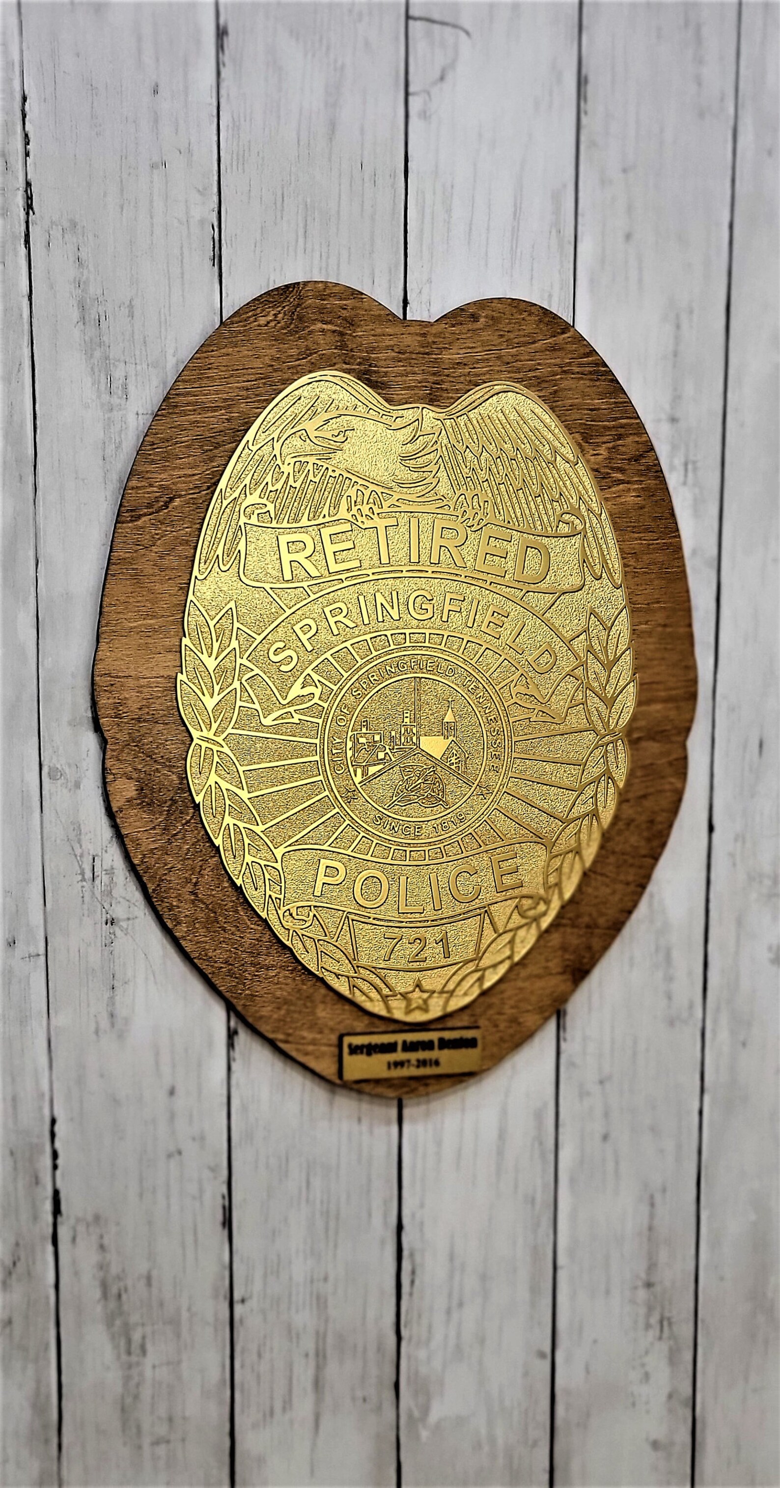 Custom Engraved Police or Fire Department Badge for All States and ...