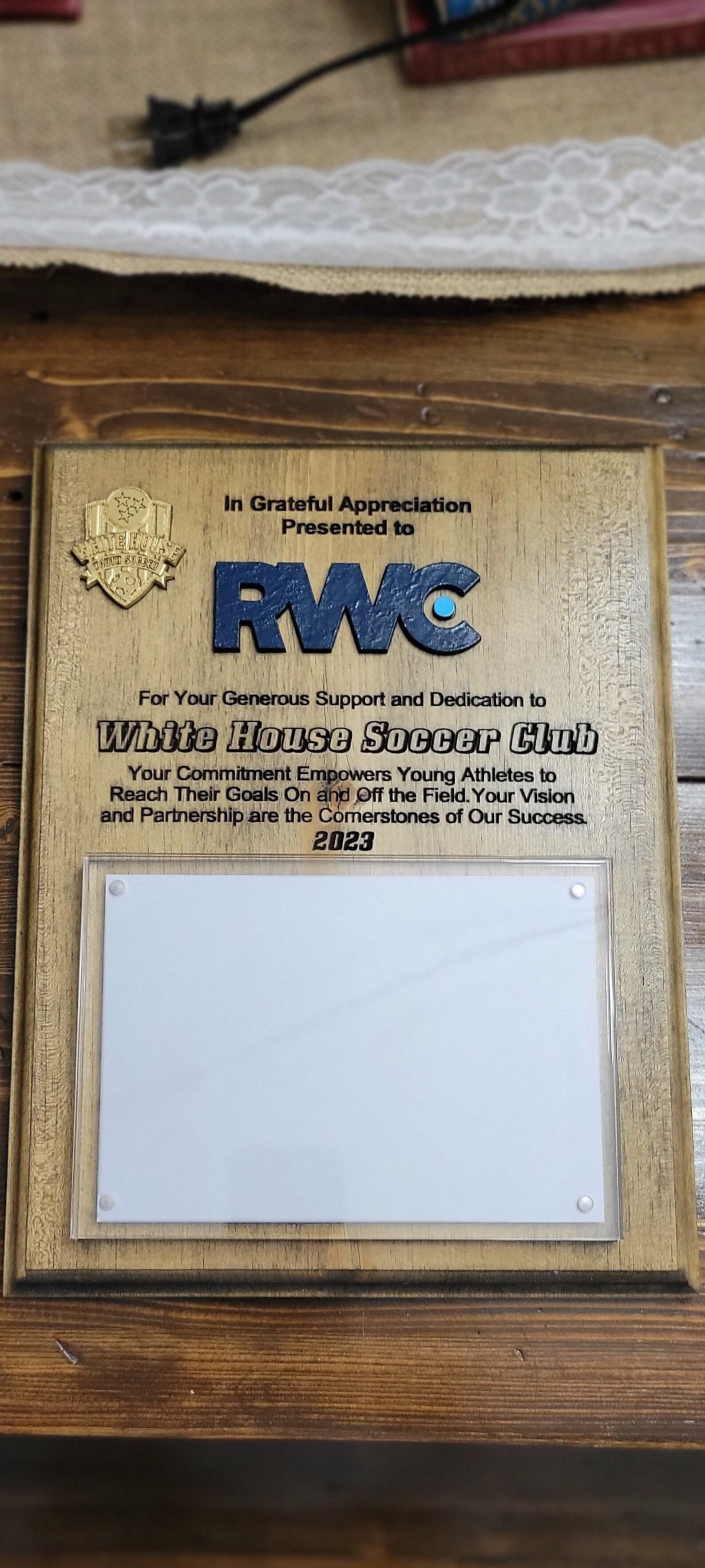 Custom Sports Sponsor Appreciation Plaque - Etsy