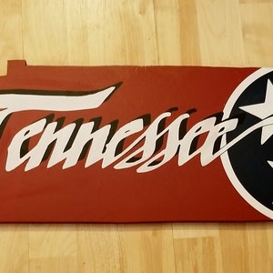 Tennessee Flag State Cutout, Red White and Blue Tennessee Tri Star ...