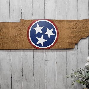 Tennessee Flag Wood Sign, Tennessee Sign, Tennessee State Flag ...