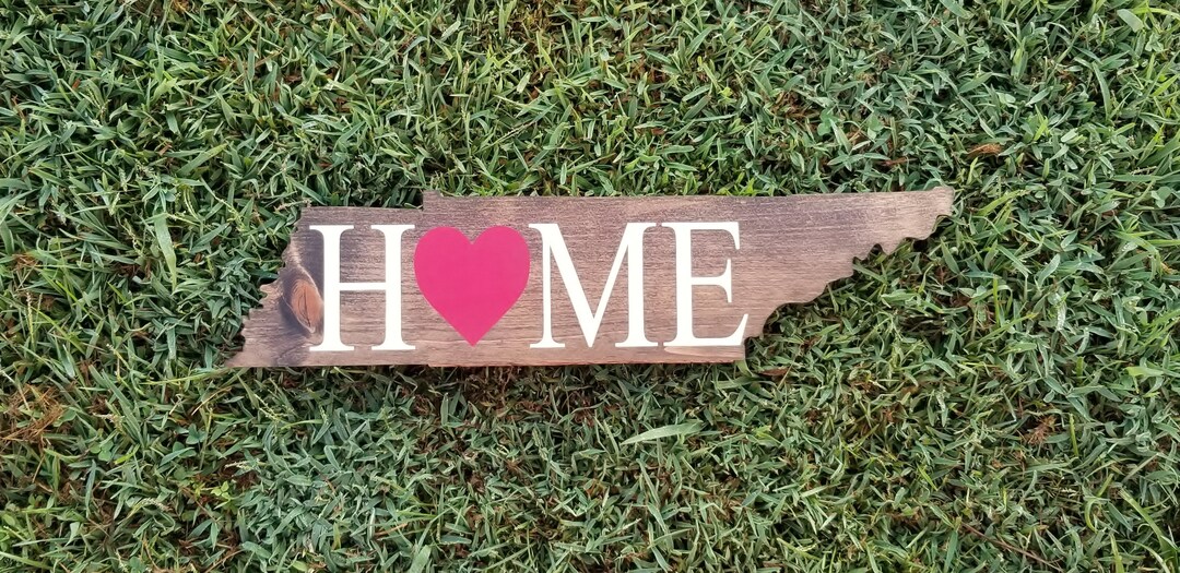 Wood Signs, Tennessee Wood Cutout, Tennessee Sign, Tennessee State ...