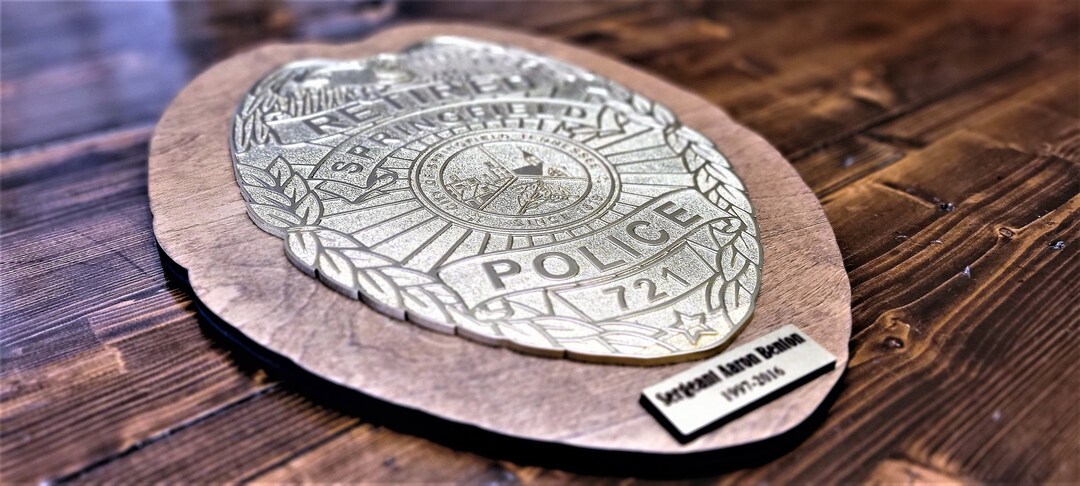 Custom Engraved Police or Fire Department Badge for All States and ...