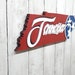 Tennessee Flag State Cutout Red White and Blue Tennessee Tri - Etsy