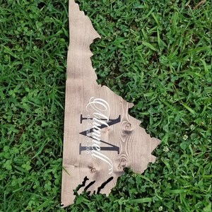 Custom Virginia State Wood Sign, Virginia Guestbook Alternative, Map ...