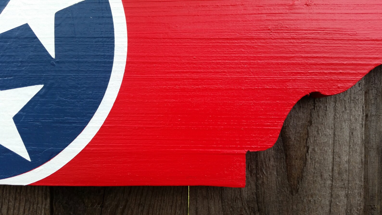 Handmade Tennessee State Flag Wood Sign: TN Home Decor - Etsy