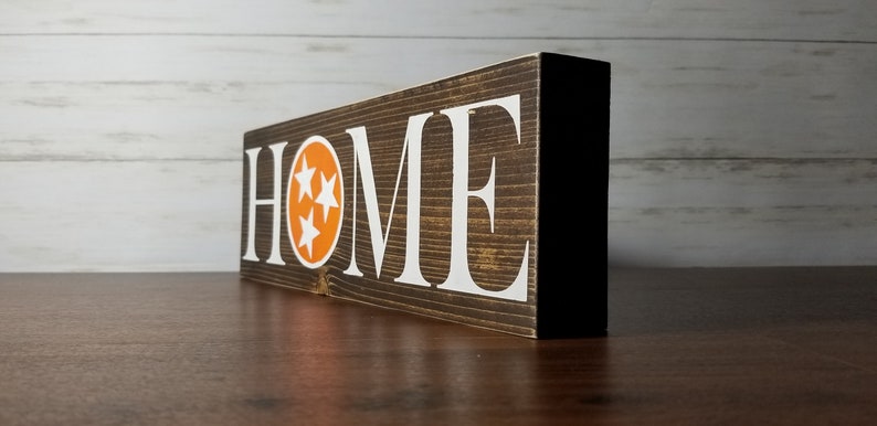 Tennessee Home Sign With Orange and White Tristar Home of the | Etsy