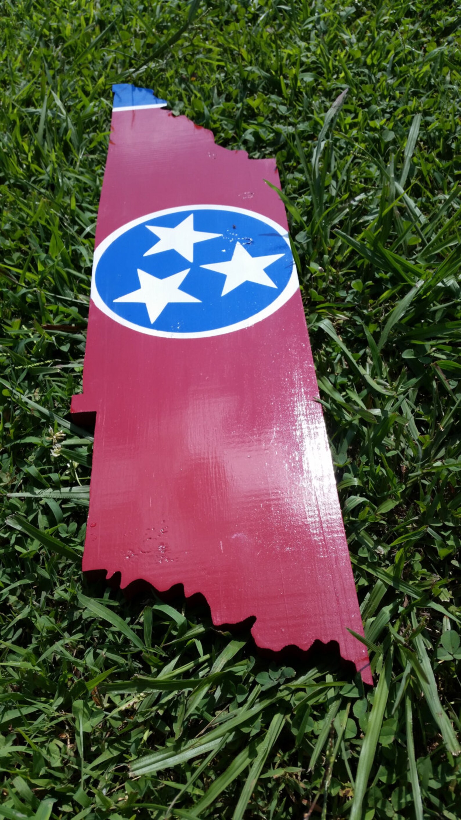 Handmade Tennessee State Flag Wood Sign: TN Home Decor - Etsy