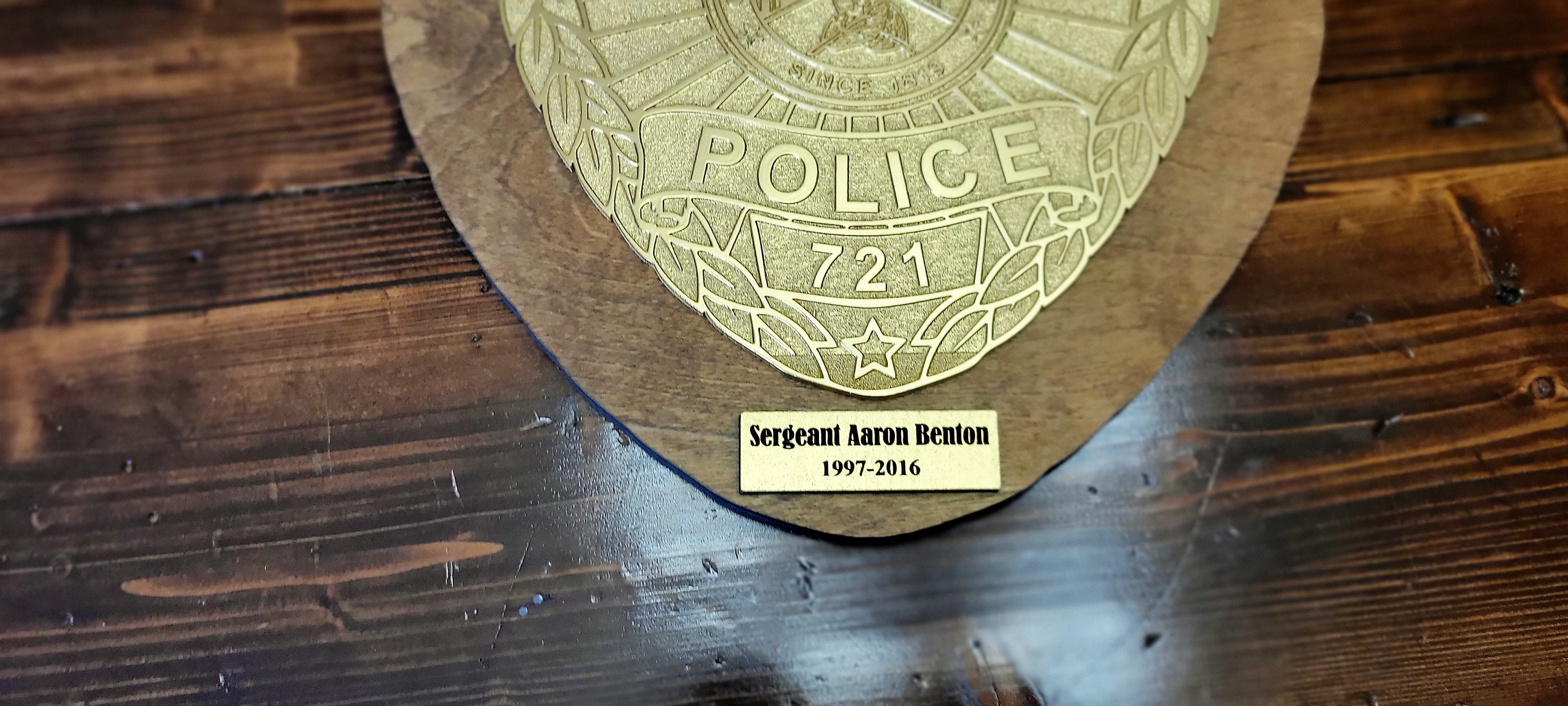 Custom Engraved Police or Fire Department Badge for All States and ...