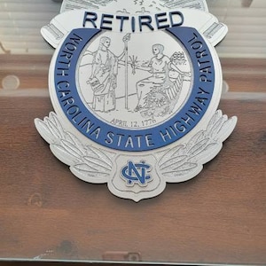 Personalized North Carolina Highway Patrol Sign, NC Cutout, NC State ...