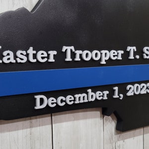 Personalized North Carolina Highway Patrol Sign, NC Cutout, NC State ...