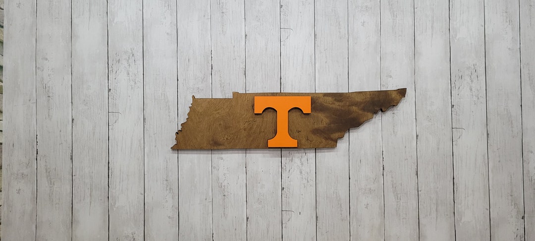 Handmade Tennessee Wood Sign: State Flag, Power T - Etsy