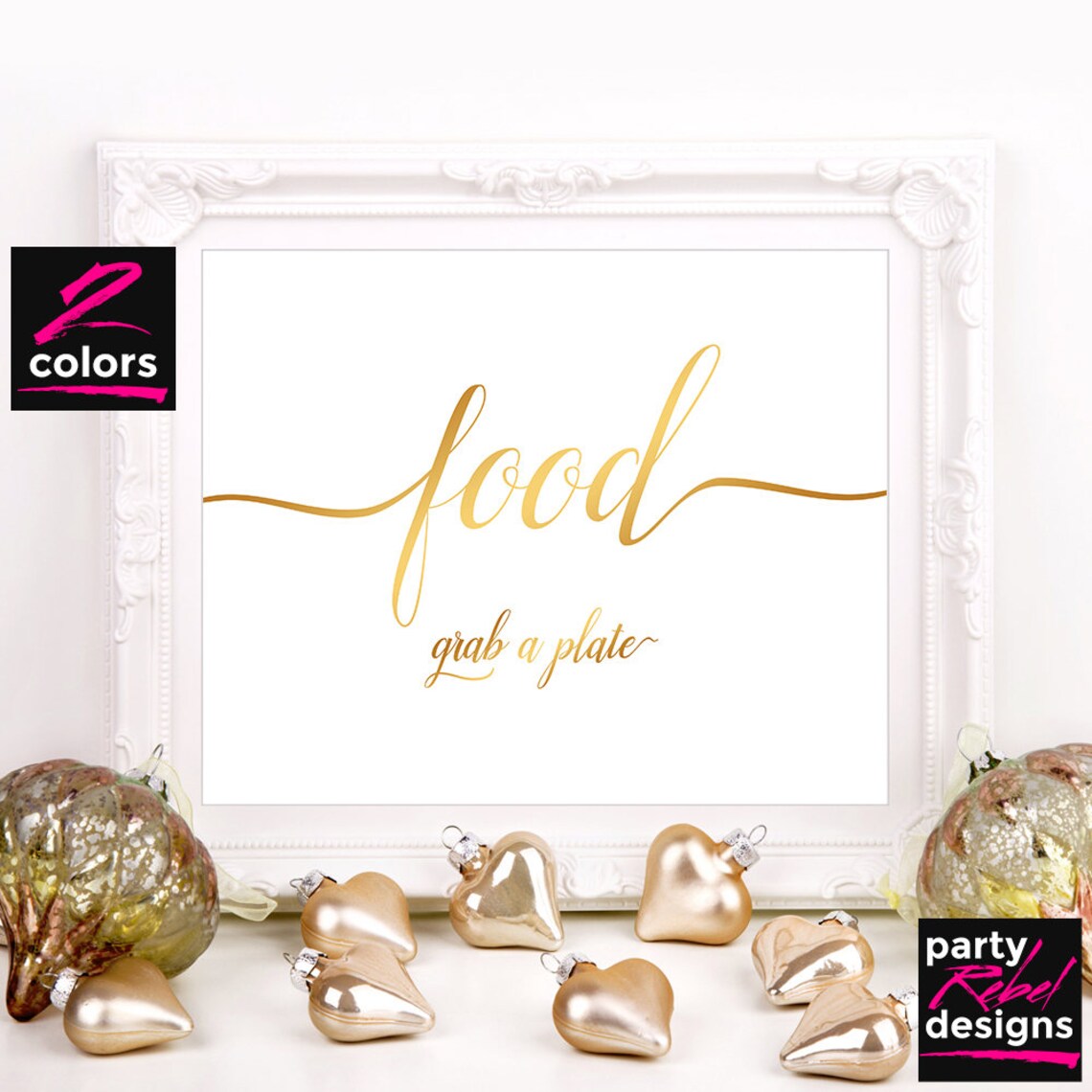 Food Printable Sign Food Sign Printable Wedding Sign | Etsy