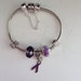 IBD Awareness Silver Plated Bracelet, Ulcerative Colitis Awareness ...