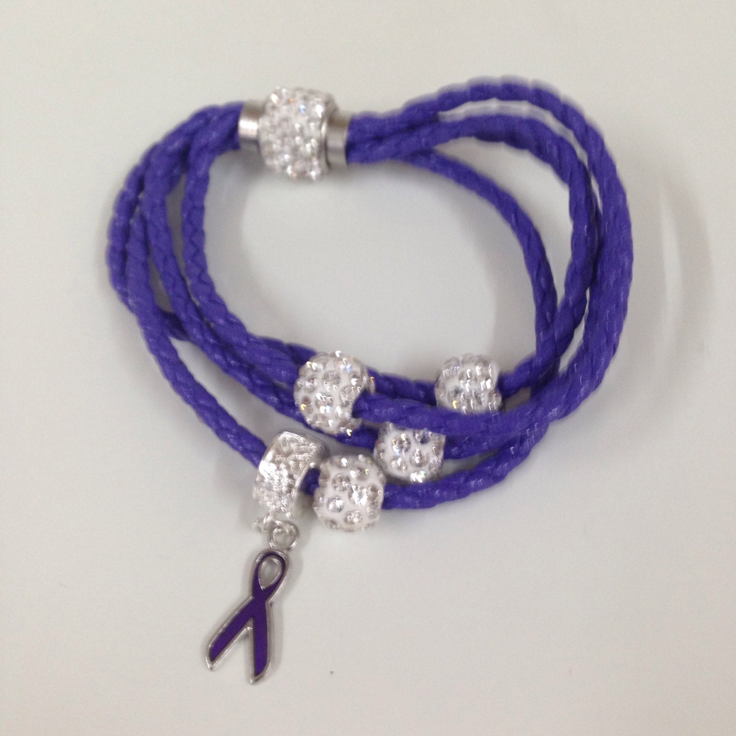 IBD Awareness Silver Plated Bracelet, Ulcerative Colitis Awareness ...