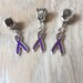 IBD Awareness Purple Ribbon Charm Ulcerative Colitis - Etsy