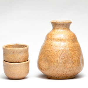 Sake Set. Japanese Aesthetic. Ceramic. Pottery. Bottle. Cups. Drinkware ...