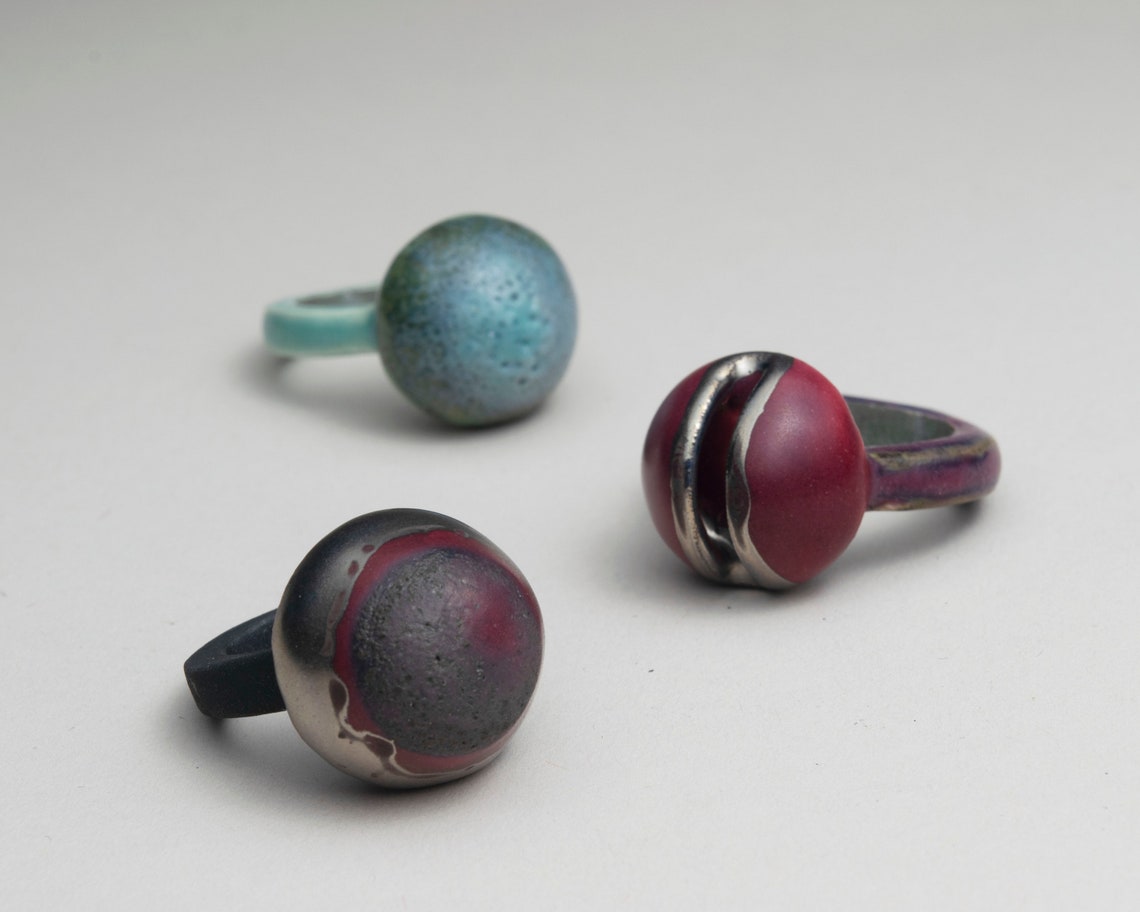 Porcelain Ring. Porcelain Jewelry. Ceramic Ring. Ceramic | Etsy