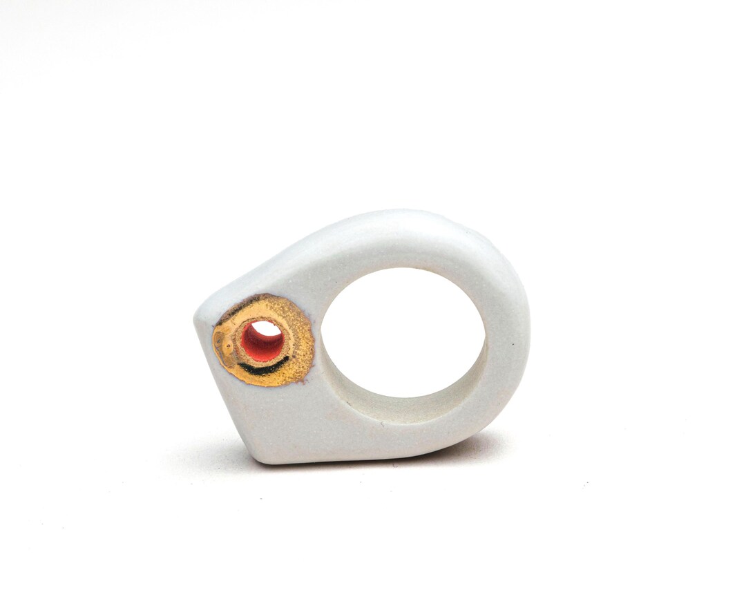 Porcelain Ring. Porcelain Jewelry. Ceramic Ring. Ceramic Jewelry. Ring ...